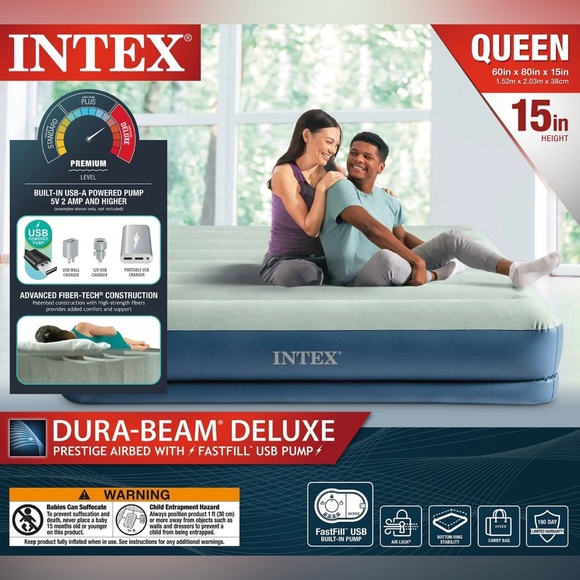 Intex | Bedding | Brand New Intex 5 Prestige Airbed With Builtin Usb ...